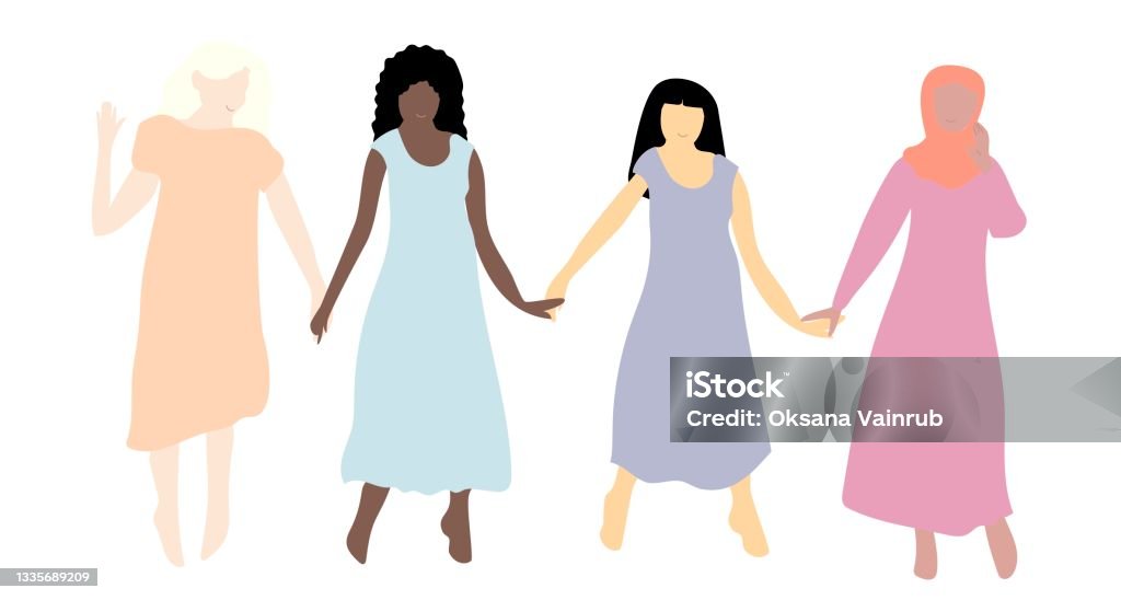 Women Of Different Nationalities Hold Hands Europeans African Americans ... Women Of Different Nationalities Hold Hands Europeans African Americans ...
