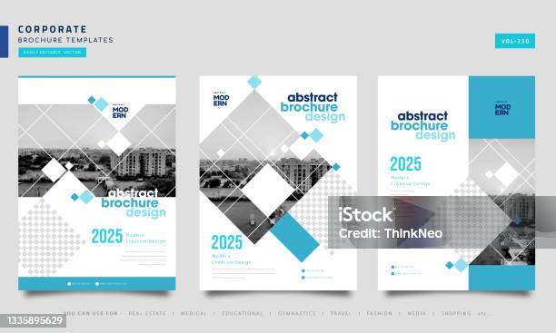 Set Desain Flyer Sampul Laporan Bisnis Perusahaan Brosur Atau Desain
