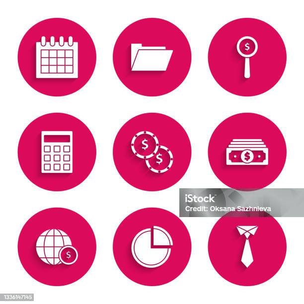 Atur Uang Koin Dengan Simbol Dolar Infografis Bagan Pie Tie Stacks Uang