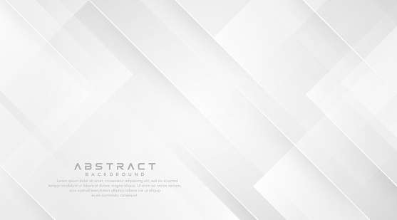 White Abstract Geometric Shapes Background Modern Simple Square