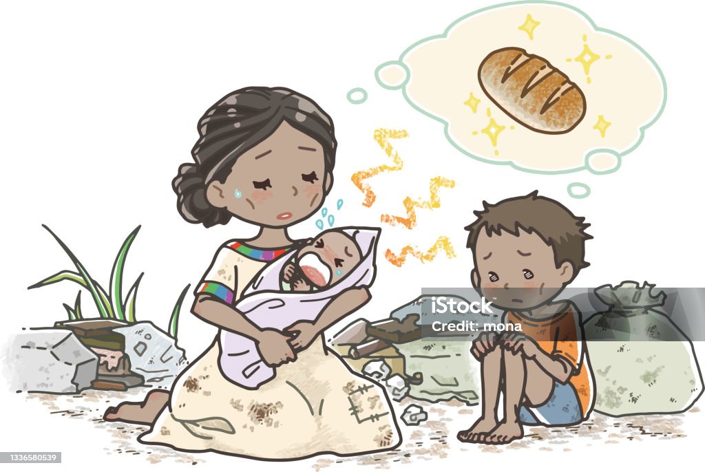 ゼロ飢餓の背景のためのsdgsのイラスト 子供のベクターアート素材や画像を多数ご用意 子供 貧困 飢饉 Istock