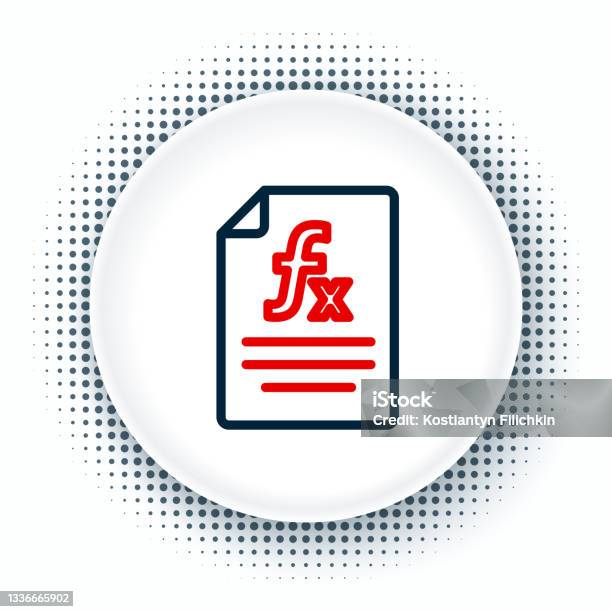 Icône De Symbole Mathématique De Fonction De Ligne Isolée Sur Fond
