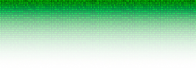 Vector Binary Code Background Transparency Effect Digits Stripes Green