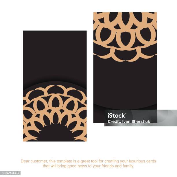 Vector Template Untuk Desain Cetak Kartu Nama Berwarna Hitam Dengan