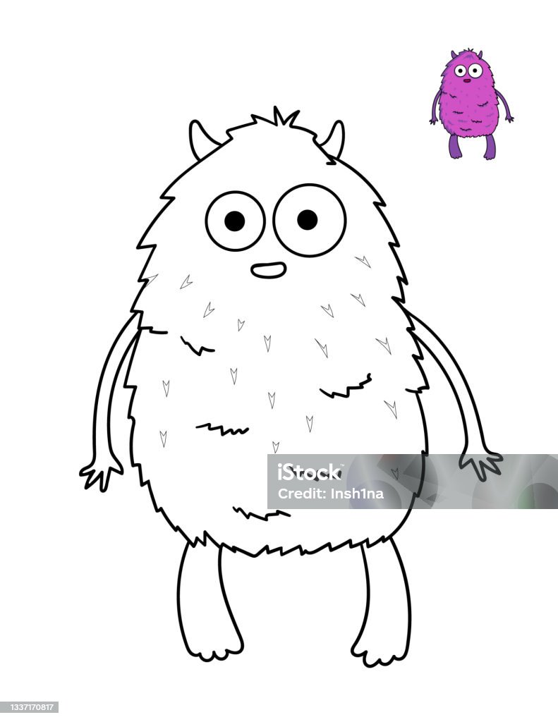 Halaman Mewarnai Monster Kartun Lucu Dan Sampel Warna Siap Untuk ... Halaman Mewarnai Monster Kartun Lucu Dan Sampel Warna Siap Untuk ...