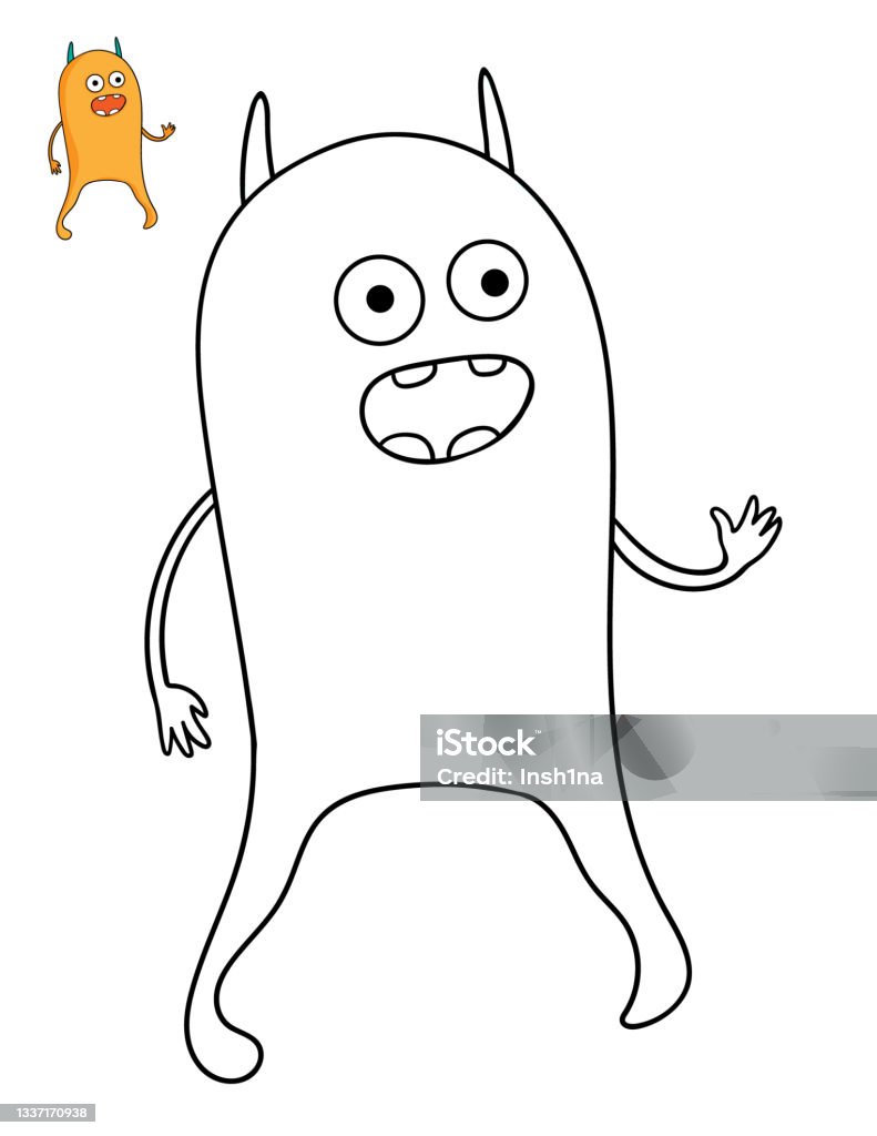 Halaman Mewarnai Monster Kartun Lucu Dan Sampel Warna Siap Untuk ... Halaman Mewarnai Monster Kartun Lucu Dan Sampel Warna Siap Untuk ...