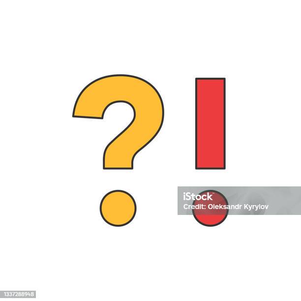 Point Dinterrogation Et Icône De Point Dexclamation Illustration De ... Point Dinterrogation Et Icône De Point Dexclamation Illustration De ...
