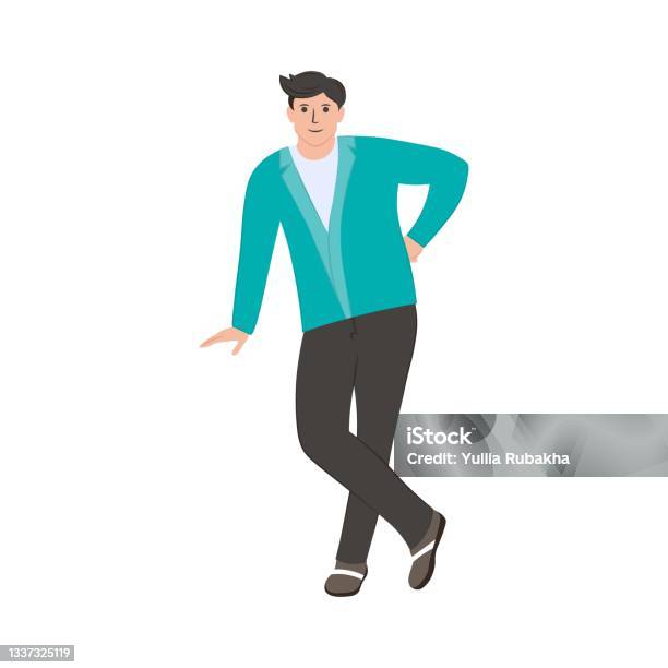 Homme Daffaires Isolé Sur Fond Blanc Illustration Plate Vectorielle