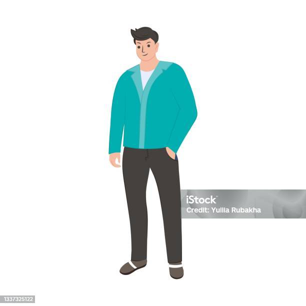 Homme Daffaires Isolé Sur Fond Blanc Illustration Plate Vectorielle