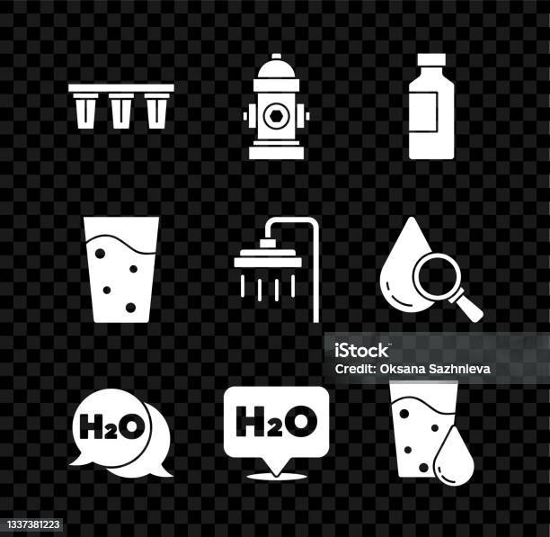Réglez Le Filtre À Eau La Borne Dincendie La Bouteille Deau La Formule