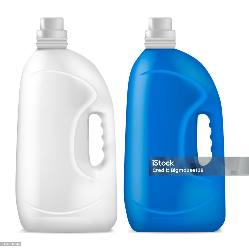 Realistis Rinci 3d Warna Kosong Template Deterjen Botol Set Vektor ... Realistis Rinci 3d Warna Kosong Template Deterjen Botol Set Vektor ...