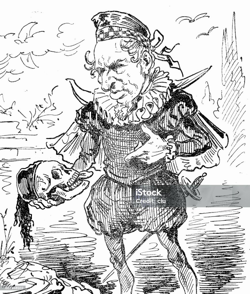 Hamlet Sein Oder Nicht Sein Ist Die Frage Hier Mann Mit Schädel Stock ... Hamlet Sein Oder Nicht Sein Ist Die Frage Hier Mann Mit Schädel Stock ...