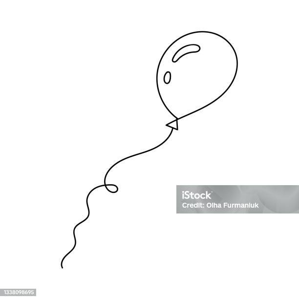 Croquis De Ballon Dessiné À La Main Style Doodle Dessin À Lencre À La