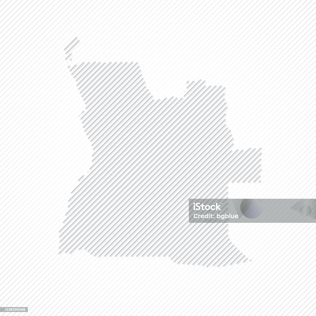 Angola Map Designed With Lines On White Background Stockvectorkunst En