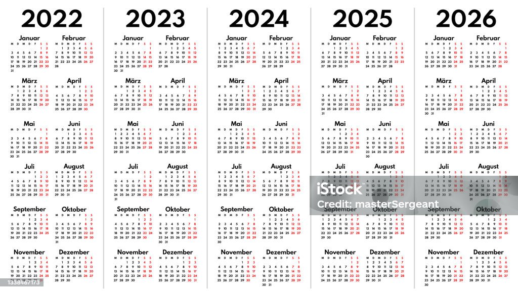 2022 2023 2024 2025 2026 Grid Kalender Bahasa Jerman Tahun Penuh Tata ... 2022 2023 2024 2025 2026 Grid Kalender Bahasa Jerman Tahun Penuh Tata ...