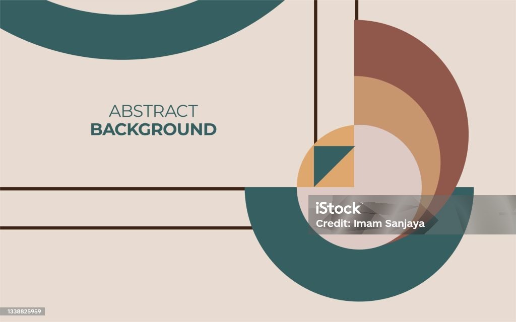 Desain Spanduk Latar Belakang Bentuk Geometris Abstrak Modern Ilustrasi