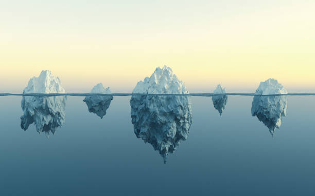 Free Stock Photo of Group of Icebergs Floating on Body of Water ...