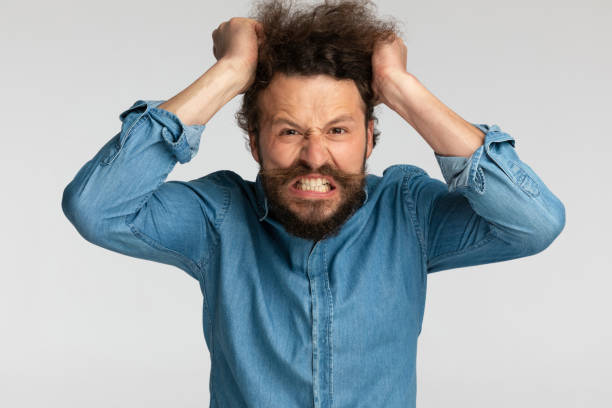 Free Stock Photo of Stressed man pulling his hair | Download Free ...