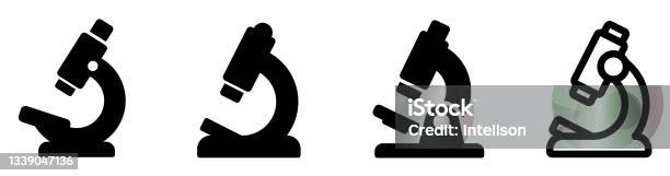 Microscope Icon Set Microscope Science Lab Magnify Tool Symbol Stock ... Microscope Icon Set Microscope Science Lab Magnify Tool Symbol Stock ...