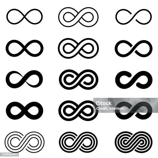 Set Di Icone Infinity Simboli Di Infinito Eternità Infinito Infinito ... Set Di Icone Infinity Simboli Di Infinito Eternità Infinito Infinito ...