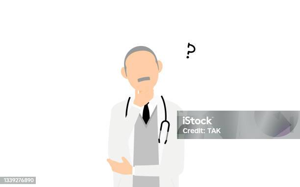 Dokter Pria Senior Dengan Mantel Putih Berpose Dengan Lengan Bersilang ... Dokter Pria Senior Dengan Mantel Putih Berpose Dengan Lengan Bersilang ...