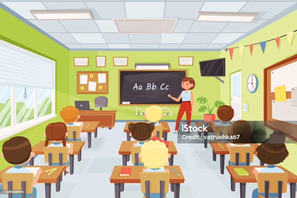 Bambini Dei Cartoni Animati E Insegnante In Classe Alunni Delle Scuole ... Bambini Dei Cartoni Animati E Insegnante In Classe Alunni Delle Scuole ...