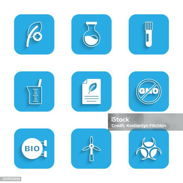 Atur Kertas Eco Dengan Daun Turbin Angin Simbol Biohazard Tidak Ada Gmo ... Atur Kertas Eco Dengan Daun Turbin Angin Simbol Biohazard Tidak Ada Gmo ...
