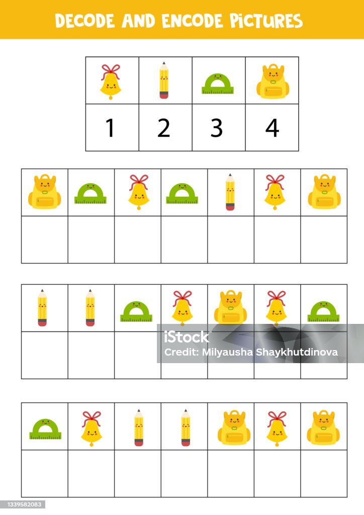 Dekodieren Und Codieren Von Bildern Schreibe Die Symbole Unter ... Dekodieren Und Codieren Von Bildern Schreibe Die Symbole Unter ...