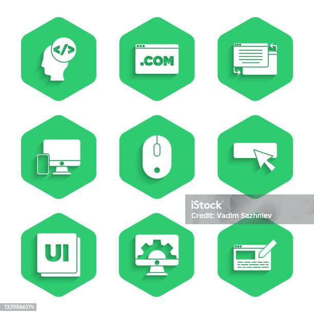 Atur Mouse Komputer Pengembangan Web Desain Ui Atau Ux Monitor Dan