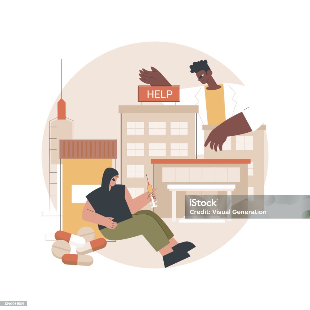 Drug Rehab Center Abstract Concept Vector Illustration Stock