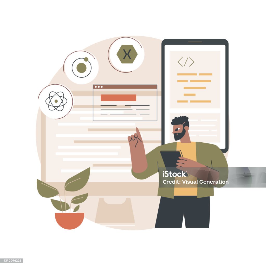 Crossplatform Frameworks Abstract Concept Vector Illustration Stock Illustration Download