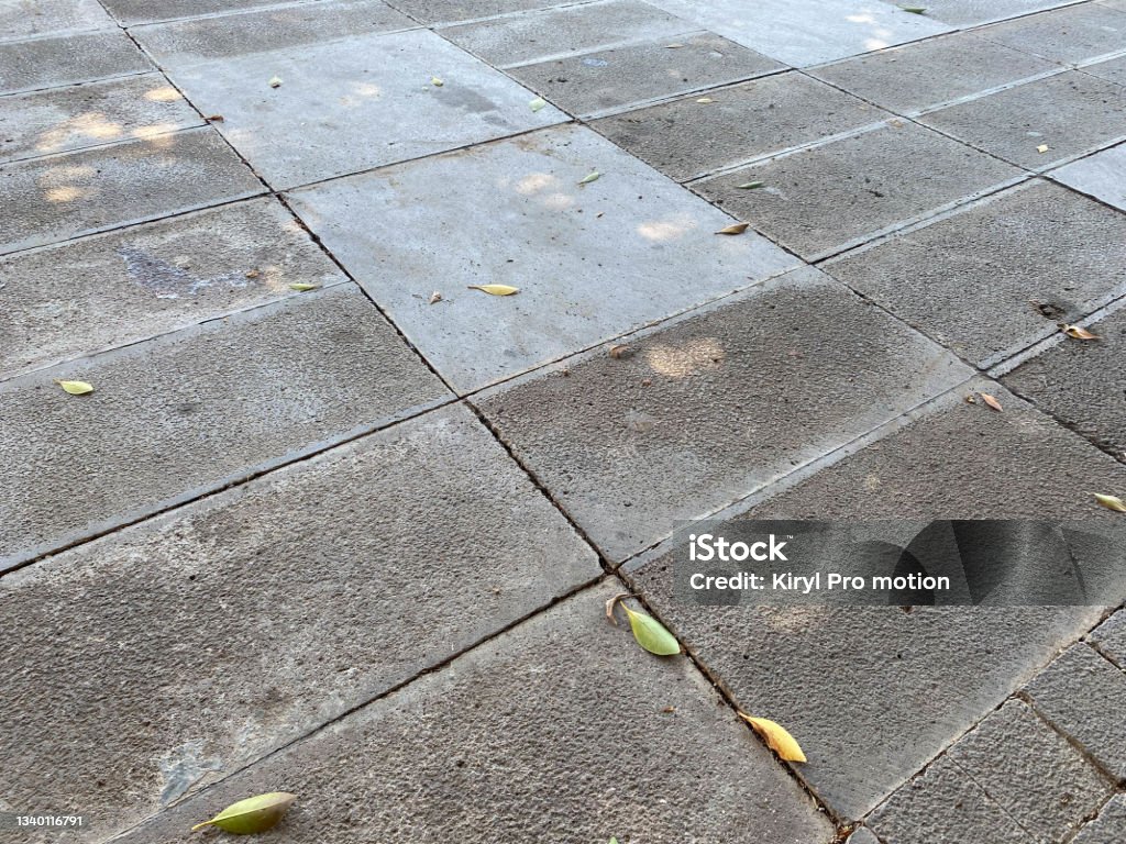 Beton Atau Cobblestone Abuabu Paving Lempengan Atau Batu Untuk Lantai