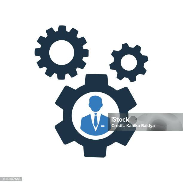 Engrenage Paramètre Utilisateur Icône De Profil Graphiques Vectoriels