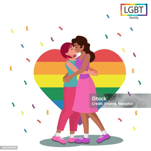 Keluarga Lgbt Dua Gadis Berciuman Dengan Penuh Gairah Vector Ilustrasi ... Keluarga Lgbt Dua Gadis Berciuman Dengan Penuh Gairah Vector Ilustrasi ...