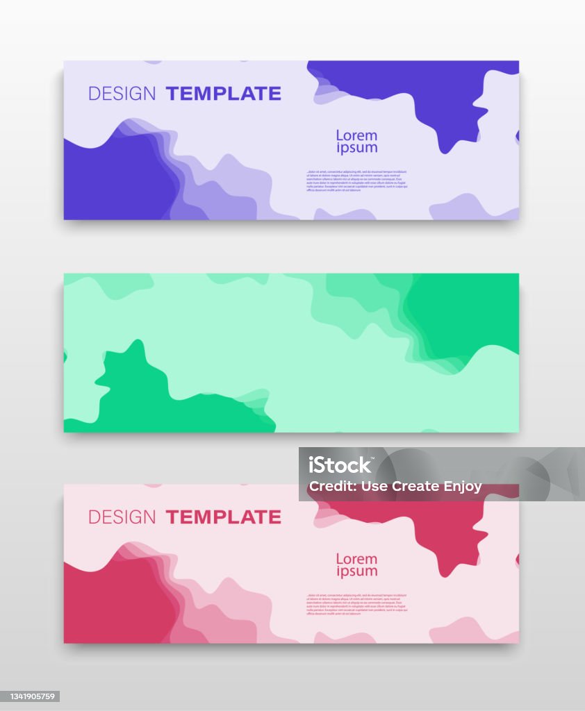 Set Of Vector Flyer Templates Futuristic Background With Copy Space For