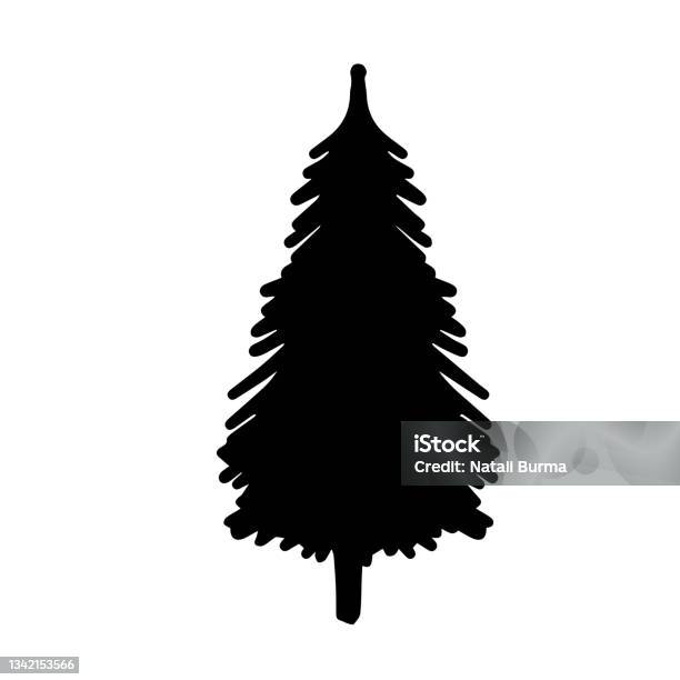 Pohon Natal Ornamen Untuk Dekorasi Sebuah Elemen Untuk Ucapan Selamat Pohon Untuk Desain