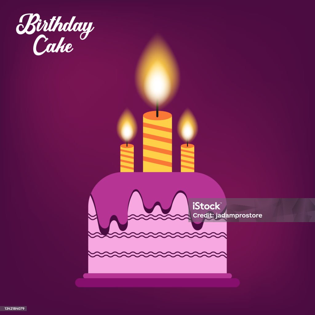 Birthday Cake With Candles Icon Stock Illustration Download Image Now