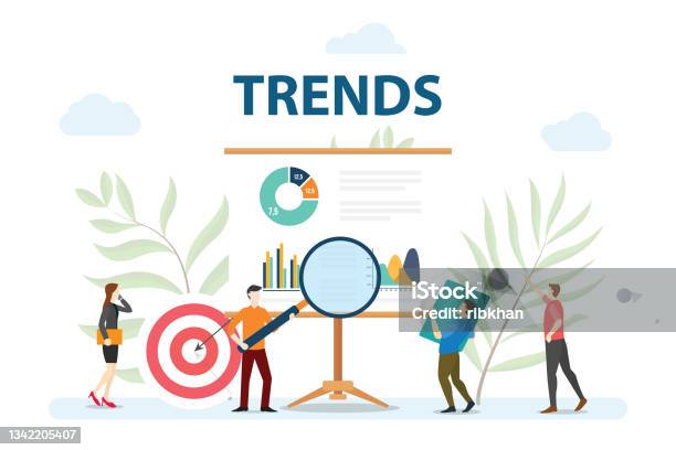 Tren Perkiraan Pasar Orang Menganalisis Data Dari Grafik Dan Grafik