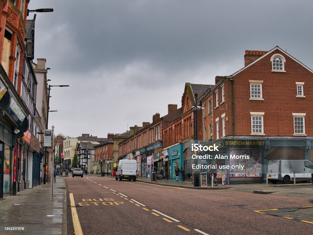 A View Of Wallgate In Wigan Lancashire England Uk The Railway Station