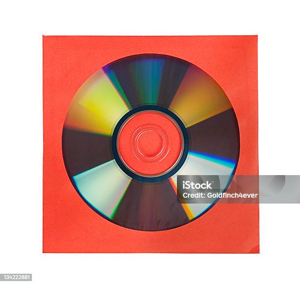 Cd 또는 Dvd 빨간색 종이 케이스 흰색 배경 0명에 대한 스톡 사진 및 기타 이미지 0명 단일 객체 디비디 Istock