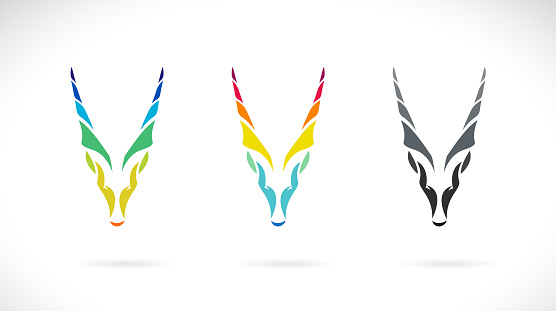 Ilustración De Vector De Cabeza De Cabra O Diseño Goral Sobre Fondo Blanco Ilustración Vectorial