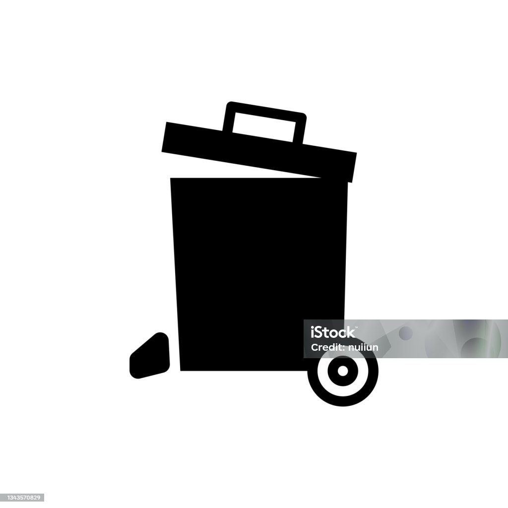 Ilustración De Icono De Papelera Papelera Icono De Residuos Ilustración