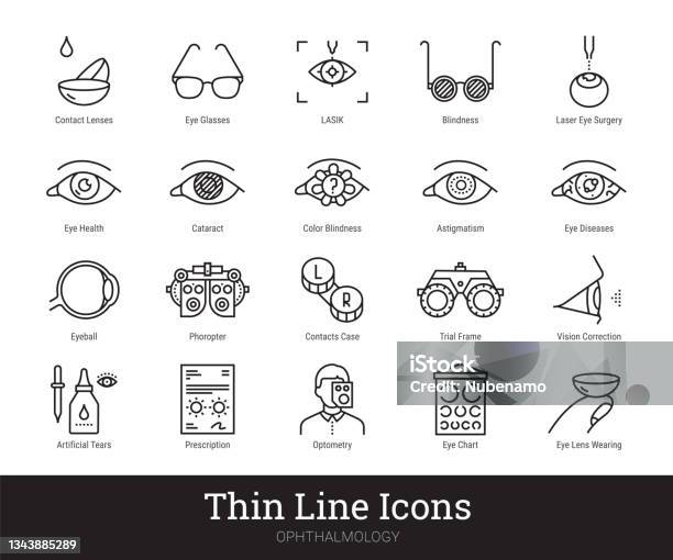 Ilustración De Oftalmología Salud De Los Ojos Corrección De La Visión