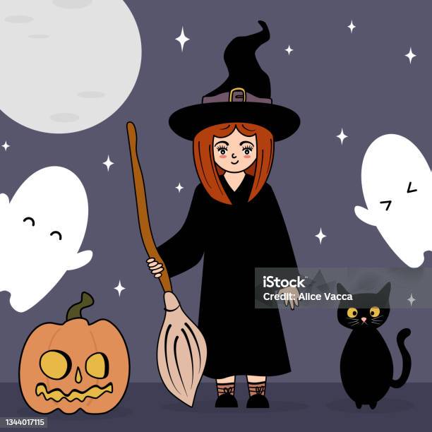 Ilustrasi Vektor Liburan Kartun Lucu Dengan Gadis Kecil Yang Cantik