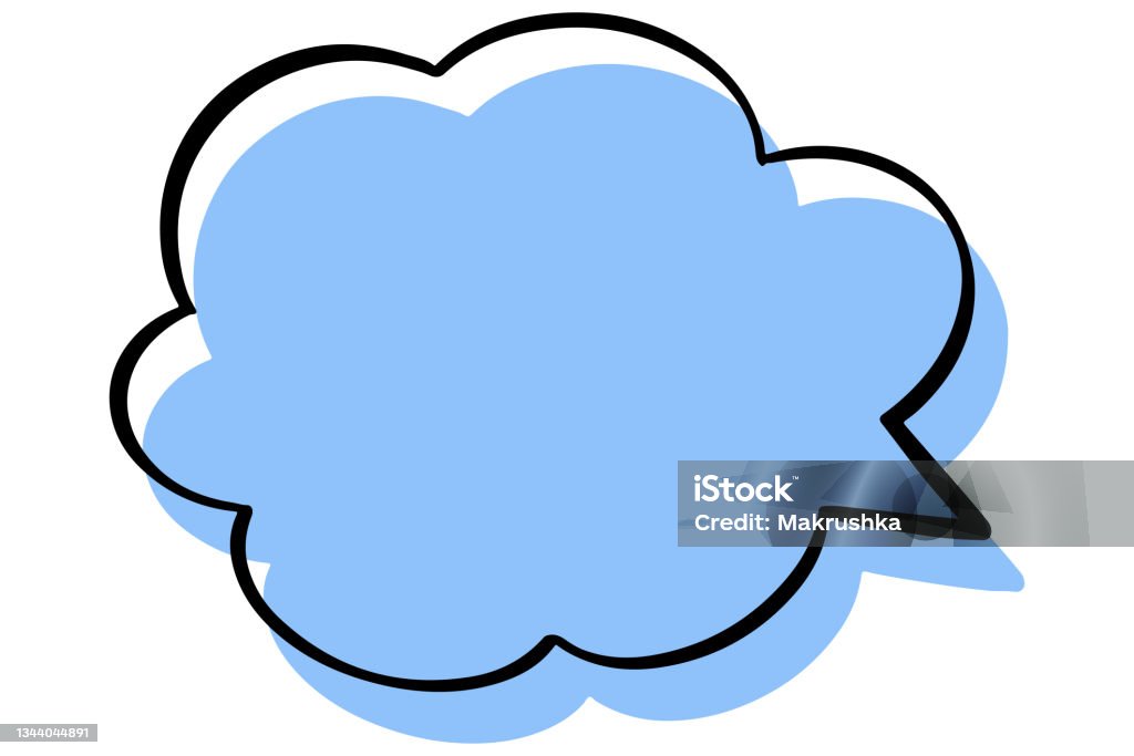 Leere Sprechblase Cartoonsprechblase Doodlestil Chatsymbol In Skizze ... Leere Sprechblase Cartoonsprechblase Doodlestil Chatsymbol In Skizze ...