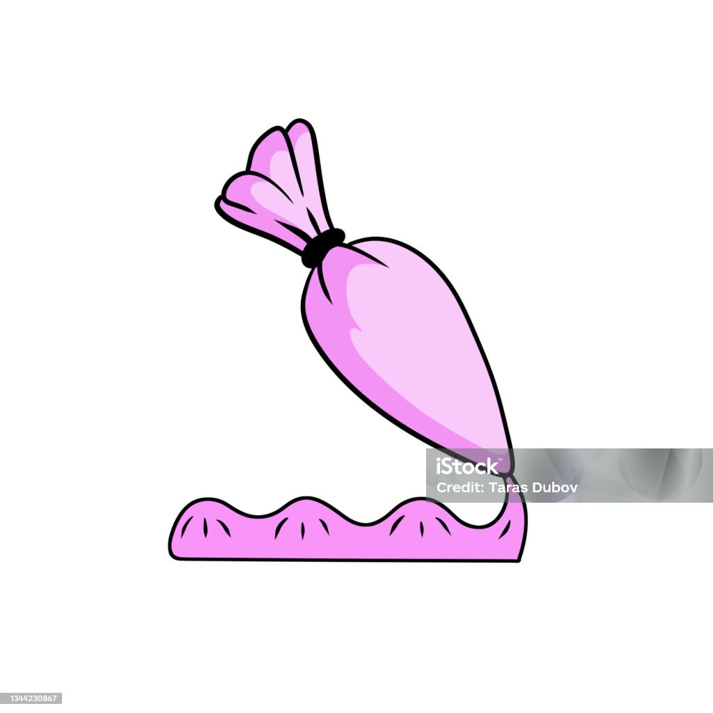 Tas Kue Kue Krim Perpipaan Garis Besar Icing Bag Ilustrasi Kartun ... Tas Kue Kue Krim Perpipaan Garis Besar Icing Bag Ilustrasi Kartun ...