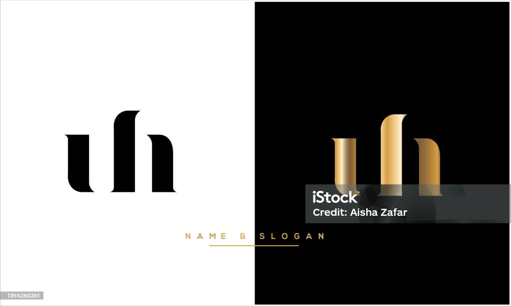 Uh Hu Abstract Letters Logo Monogram Stock Illustration - Download ... Uh Hu Abstract Letters Logo Monogram Stock Illustration - Download ...
