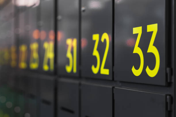 lockers with numbers | Free Stock Image - Barnimages