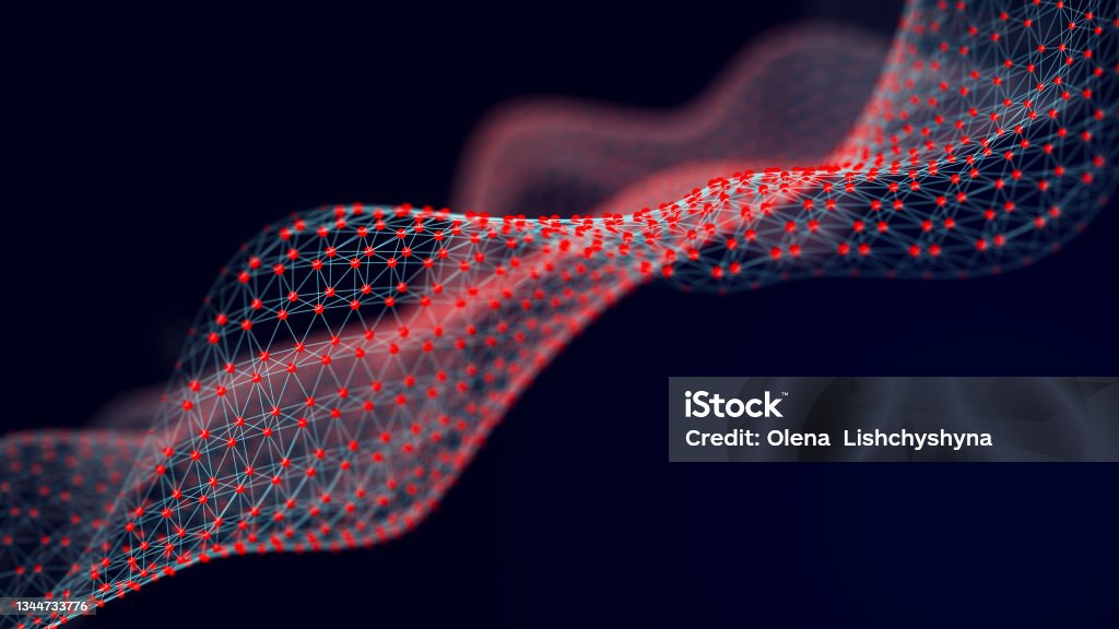 Network Connection Data Structure Information Technology Big Data Visualization 3d Rendering