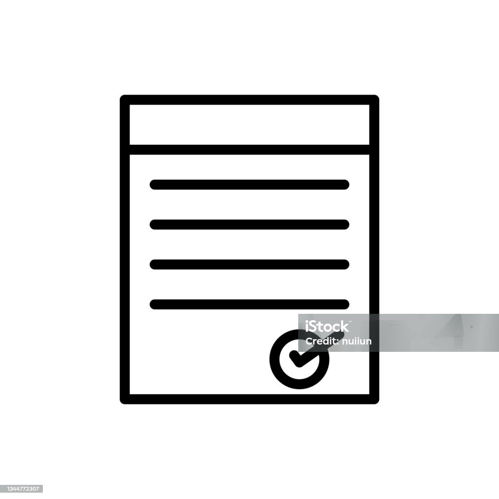 Icône Dexamen De Test Icône De Questionnaire Illustration Vectorielle